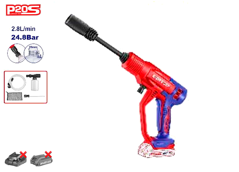 HIDROLIMPIADORA BATERIA 20V - P20S EMTOP (24.8bar - 2.8 L/min) | Millasur | Maquinaria y ...